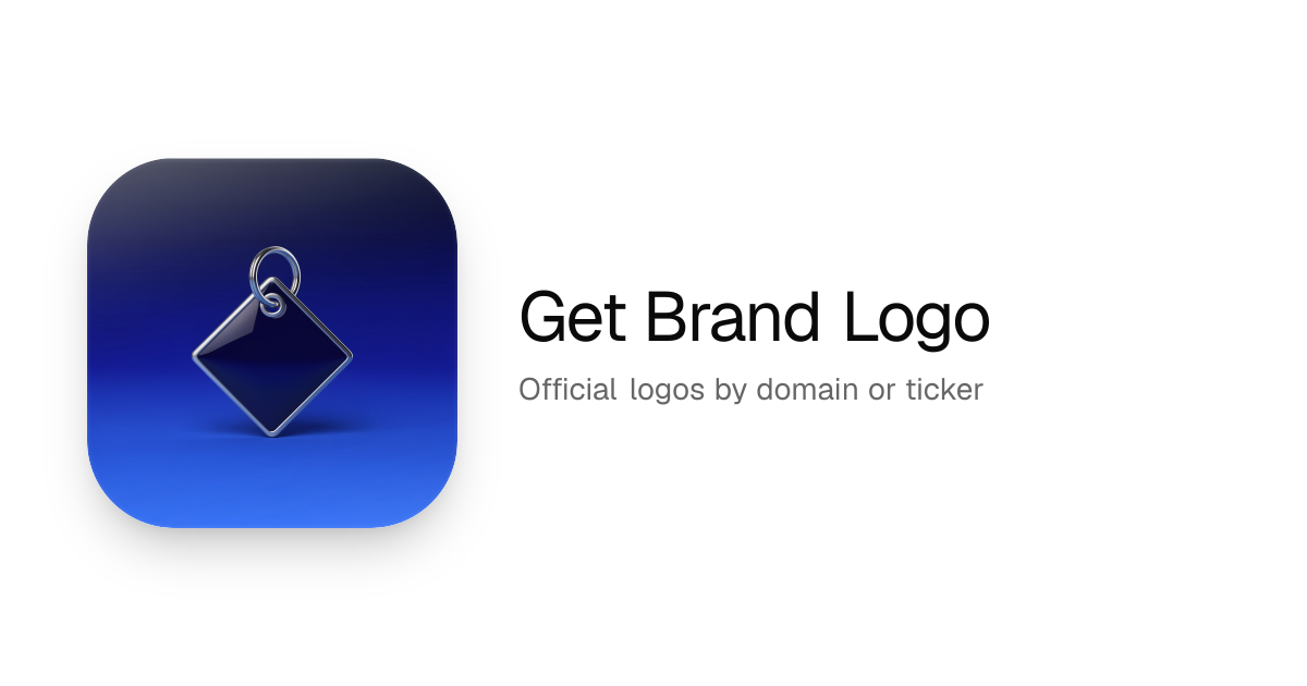 Get Brand Logo — Official logos by domain or ticker — ToolRouter